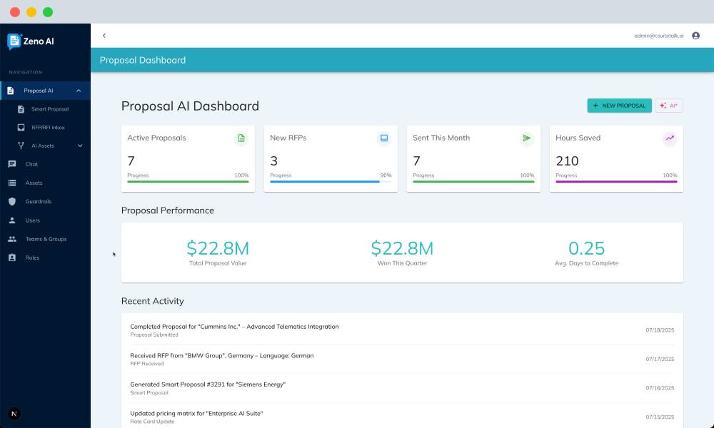 AI RFP Response Software | Automate RFQs | Zeno AI